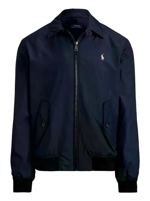 Ralph Lauren Zip-up Jacket With Logo - Blue