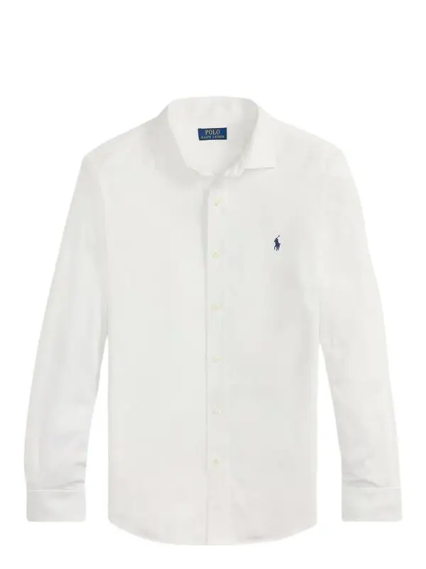 Polo Ralph Lauren Point-collar Long-sleeve Shirt - White