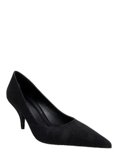 PROLOGUE SHOES Marcus Pointed Toe Pump - Black Pattern