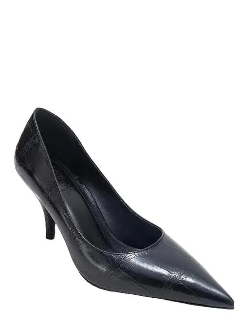 PROLOGUE SHOES Marcus Pointed Toe Pump - Black Printed