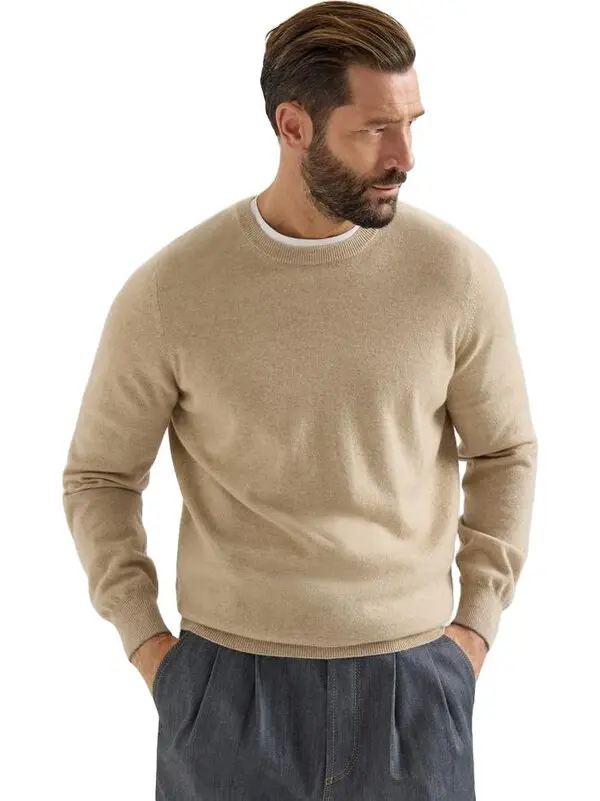 Brunello Cucinelli Cashmere Crewneck Sweater - Brown