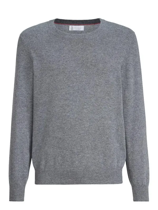 Brunello Cucinelli Cashmere Crewneck Sweater - Dark Grey
