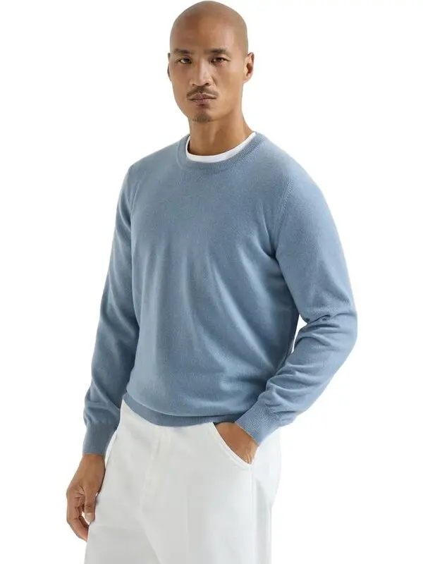 Brunello Cucinelli Cashmere Crewneck Sweater - Slate
