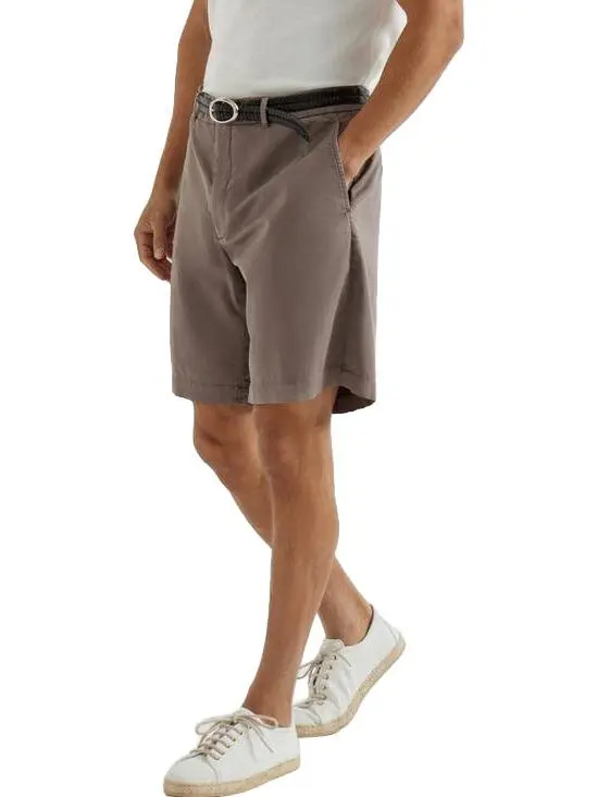 Brunello Cucinelli Garment-dyed Bermuda Shorts - Hazelnut