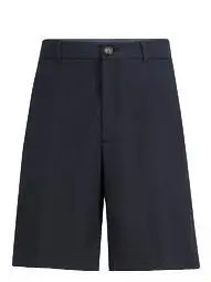 Brunello Cucinelli Garment-dyed Bermuda Shorts - Navy Blue