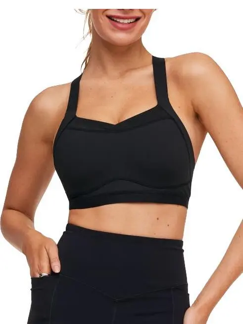 ADORE ME Brylee High Support Sports Bra - Black
