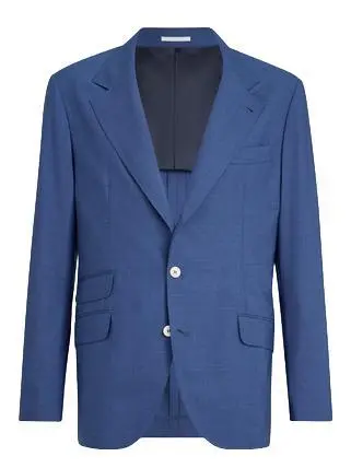 Brunello Cucinelli Deconstructed Cavallo Blazer - Royale Blue