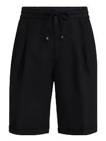 Brunello Cucinelli Gabardine Bermuda Shorts - Black