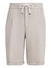 Brunello Cucinelli Gabardine Bermuda Shorts - Cocoa