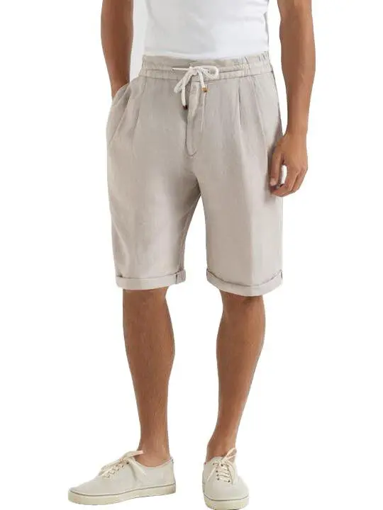 Brunello Cucinelli Gabardine Bermuda Shorts - Cocoa