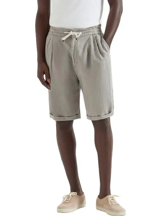 Brunello Cucinelli Gabardine Bermuda Shorts - Khaki