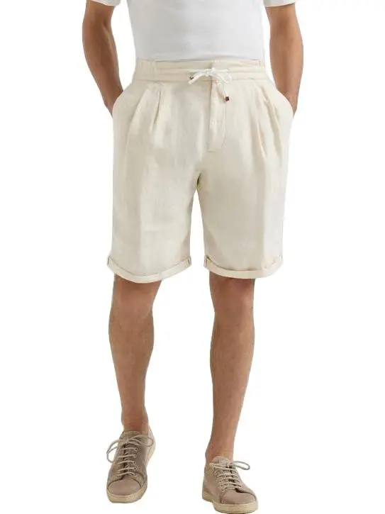 Brunello Cucinelli Gabardine Bermuda Shorts - Off-white