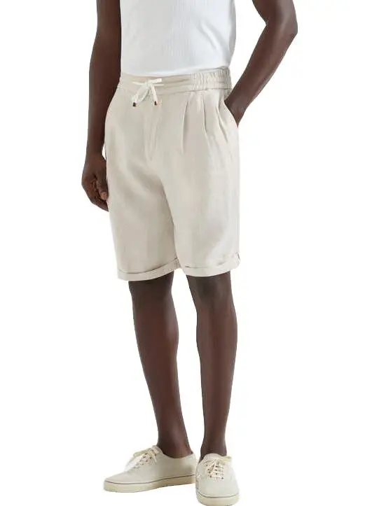 Brunello Cucinelli Gabardine Bermuda Shorts - Yuta