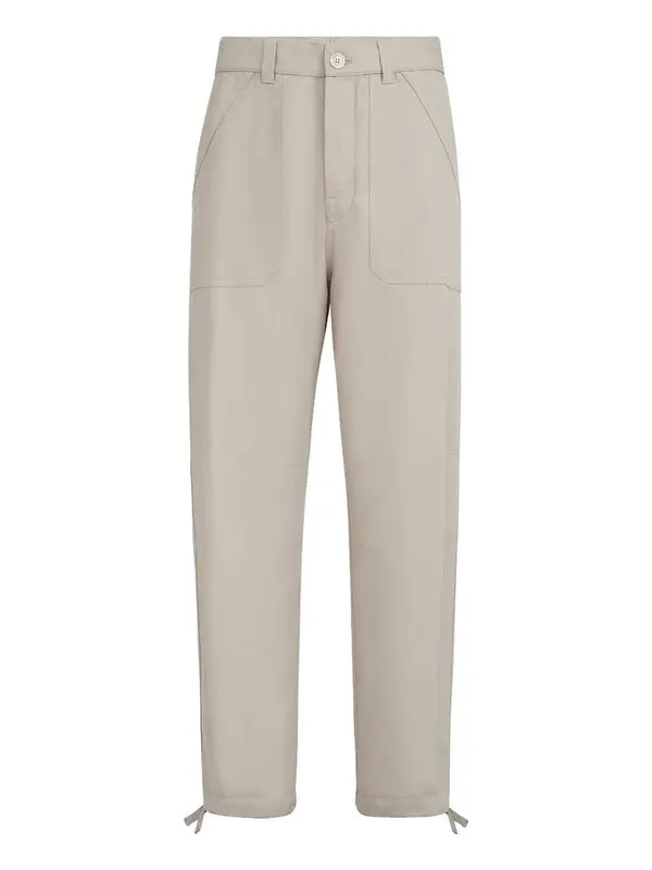 Brunello Cucinelli Drill Trousers - Cocoa
