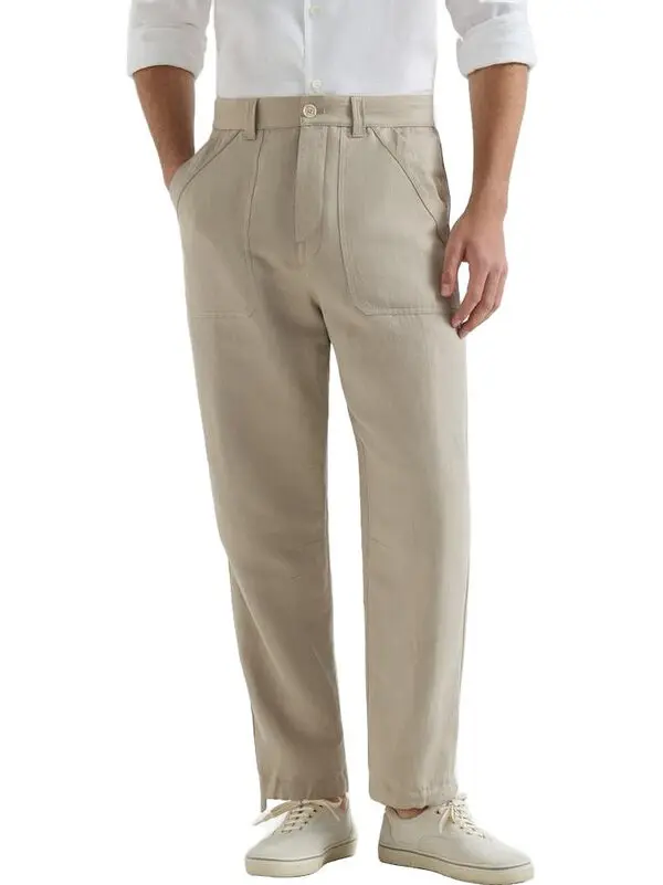 Brunello Cucinelli Drill Trousers - Cocoa