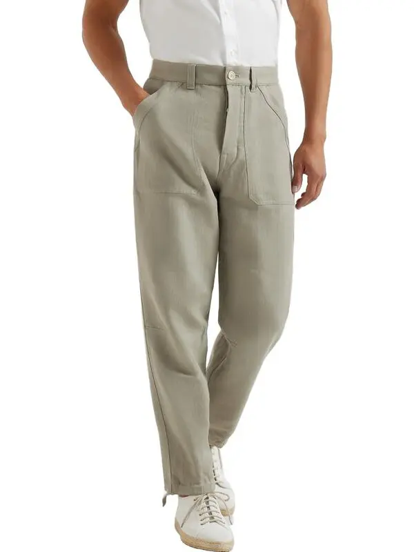 Brunello Cucinelli Drill Trousers - Khaki