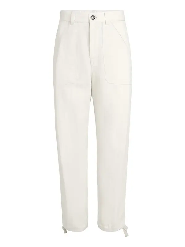 Brunello Cucinelli Drill Trousers - Off-white