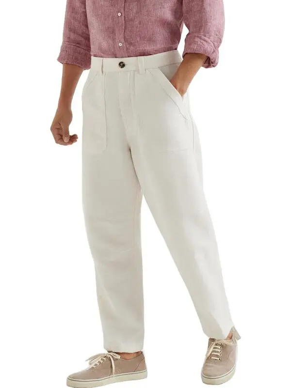 Brunello Cucinelli Drill Trousers - Off-white