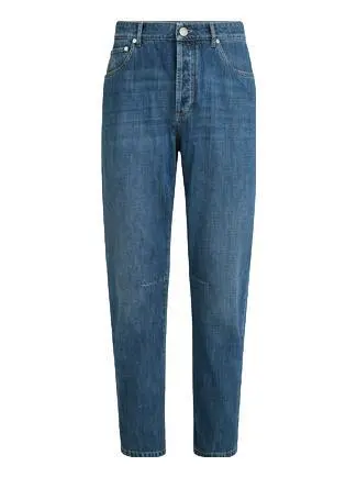 Brunello Cucinelli Lightweight Five-pocket Trousers - Medium Denim