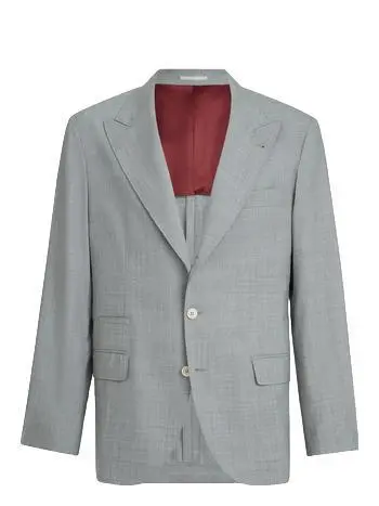 Brunello Cucinelli Virgin Wool Blazer - Grey