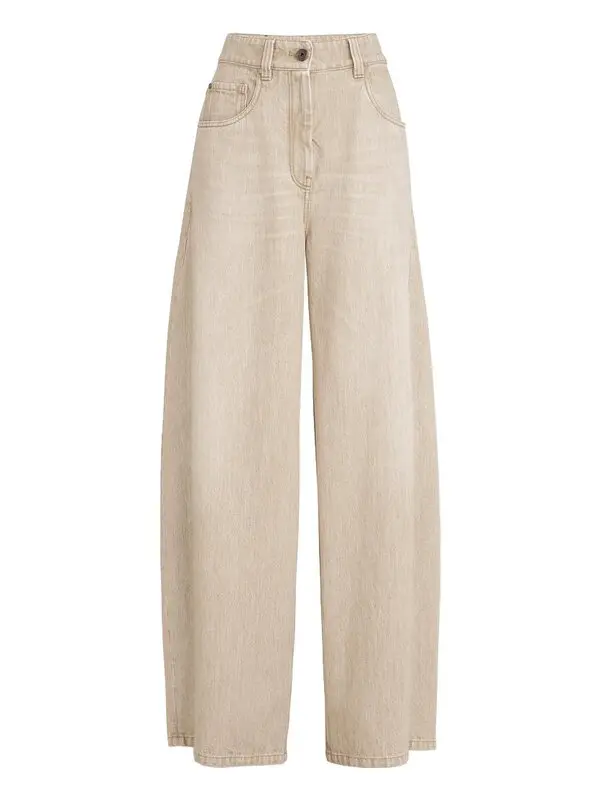 Brunello Cucinelli Authentic Denim Trousers - Beige