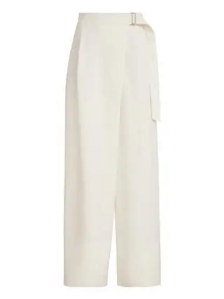 Brunello Cucinelli Sartorial Wrap Trousers - Ivory