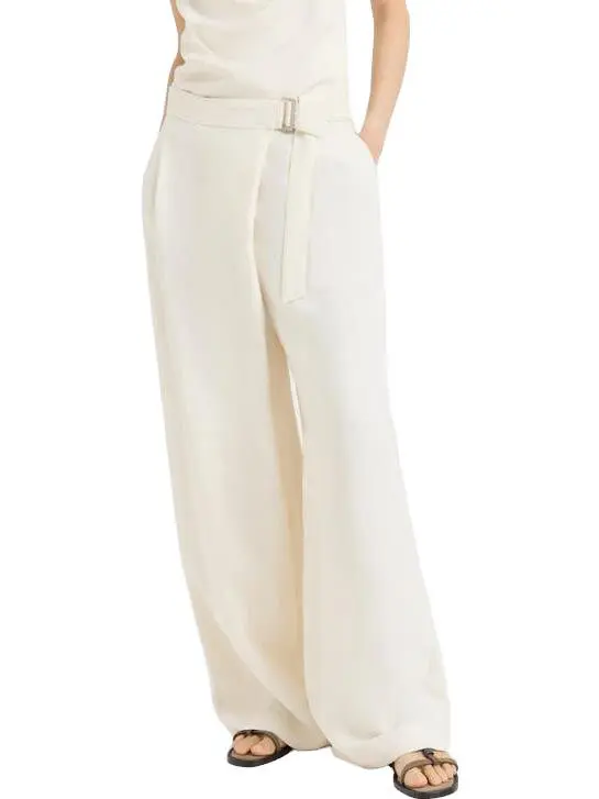 Brunello Cucinelli Sartorial Wrap Trousers - Ivory