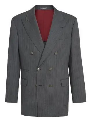 Brunello Cucinelli Virgin Wool Blazer - Dark Grey