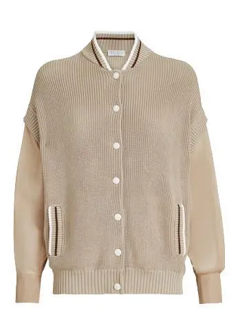 Brunello Cucinelli Cotton Cardigan - Beige