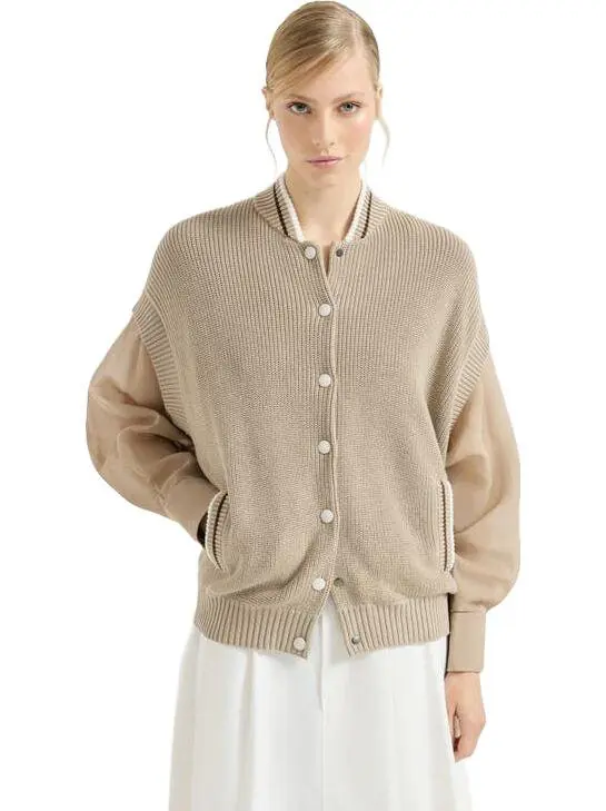Brunello Cucinelli Cotton Cardigan - Beige