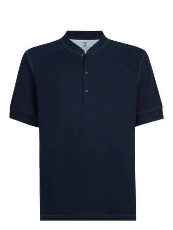 Brunello Cucinelli Cotton Jersey T-shirt - Cobalt