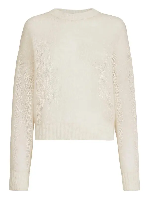 Brunello Cucinelli Mohair And Wool Sweater - Ivory
