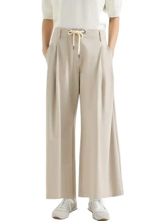 Brunello Cucinelli Couture Interlock Trousers - Beige