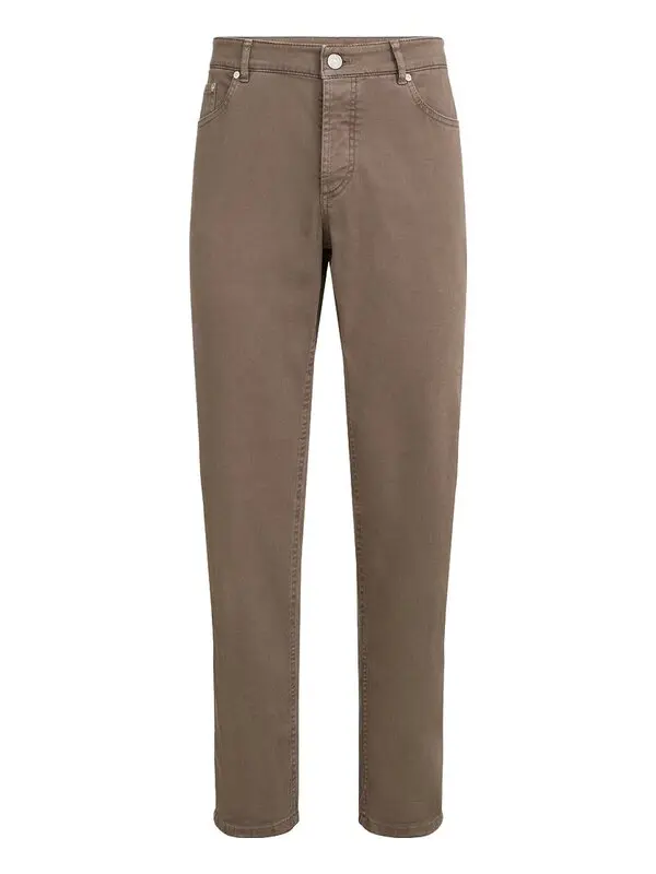 Brunello Cucinelli Lightweight Denim Trousers - Hazelnut