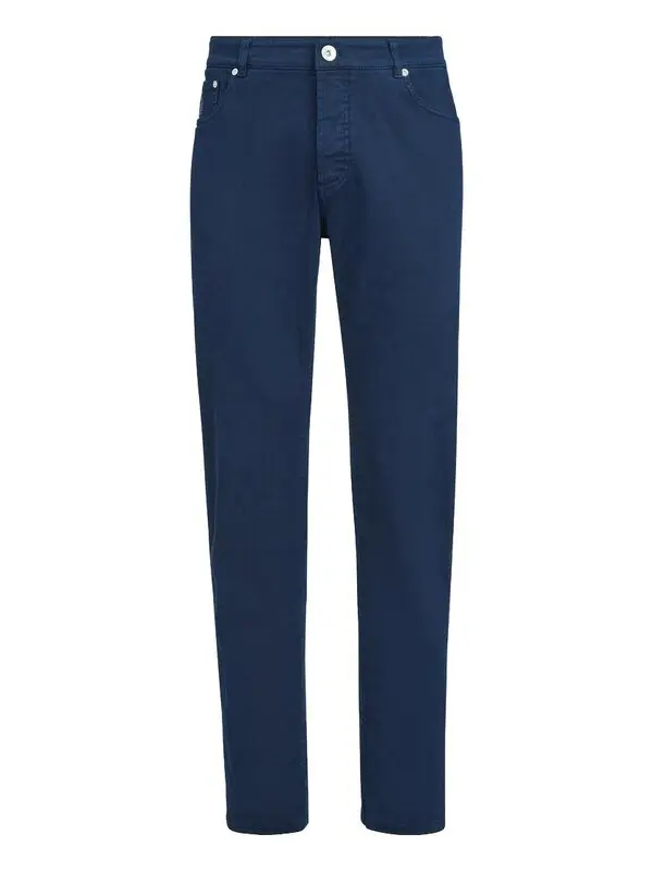 Brunello Cucinelli Lightweight Denim Trousers - Navy Blue