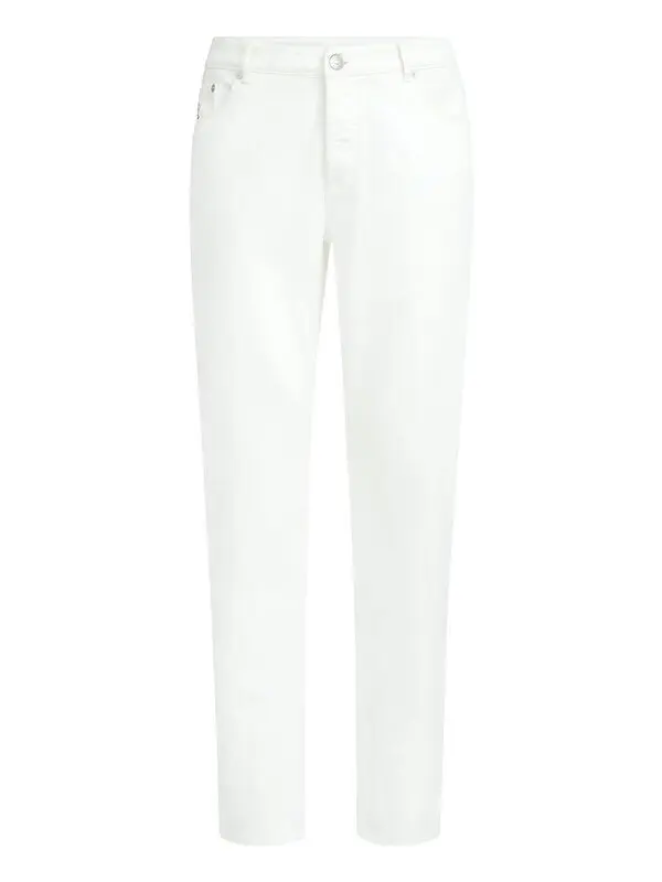 Brunello Cucinelli Lightweight Denim Trousers - Snow