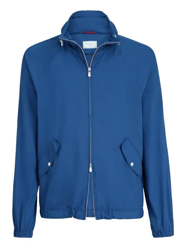 Brunello Cucinelli Outerwear With Hood - Royale Blue