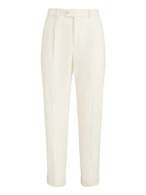 Brunello Cucinelli Pleated Trousers - Off-white