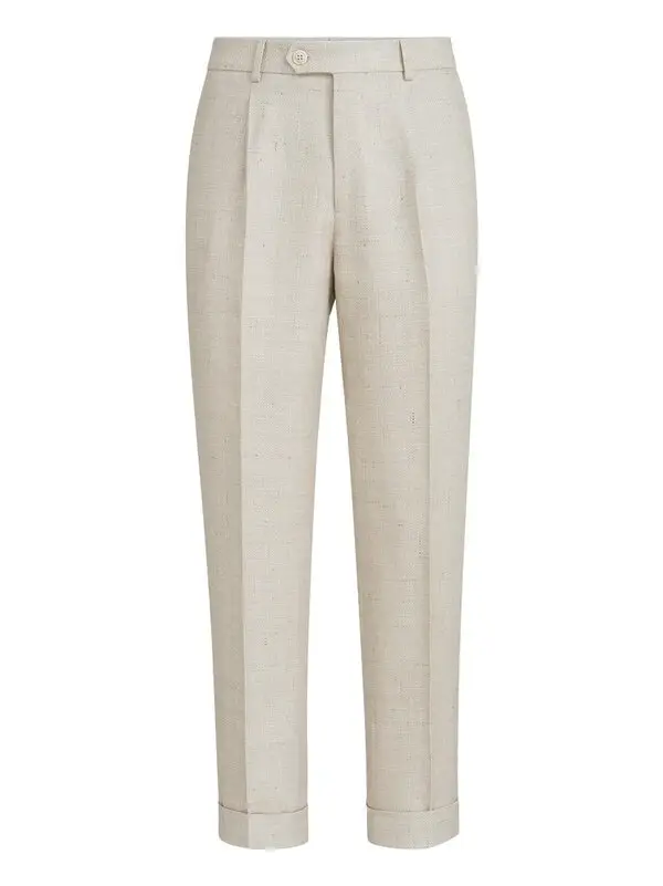 Brunello Cucinelli Pleated Trousers - Sand