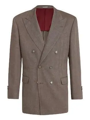 Brunello Cucinelli Chevron Blazer - Hazelnut