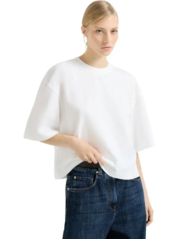 Brunello Cucinelli Cotton Jersey T-shirt - White