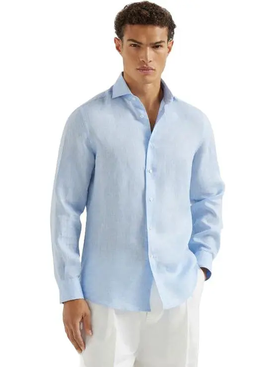 Brunello Cucinelli Linen Shirt - Azure