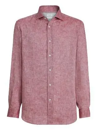 Brunello Cucinelli Linen Shirt - Cherry