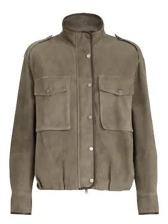 Brunello Cucinelli Suede Outerwear - Green