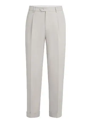Brunello Cucinelli Gabardine Garment-dyed Trousers - Panama