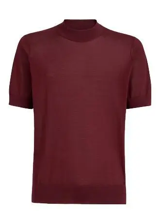 Brunello Cucinelli Knit T-shirt - Amaranth