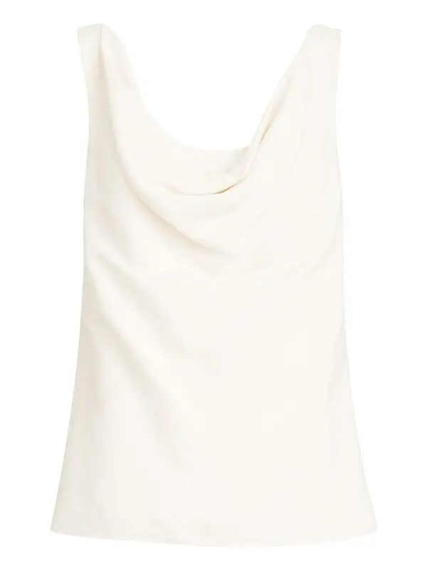 Brunello Cucinelli Fluid Twill Top - Ivory