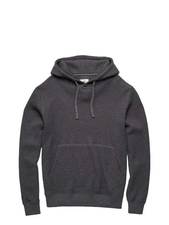 SURFSIDE SUPPLY CO. Ivan Waffle Thermal Hoodie - Charcoal Heather