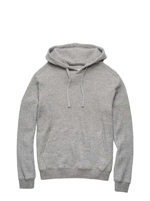 SURFSIDE SUPPLY CO. Ivan Waffle Thermal Hoodie - Heather Grey