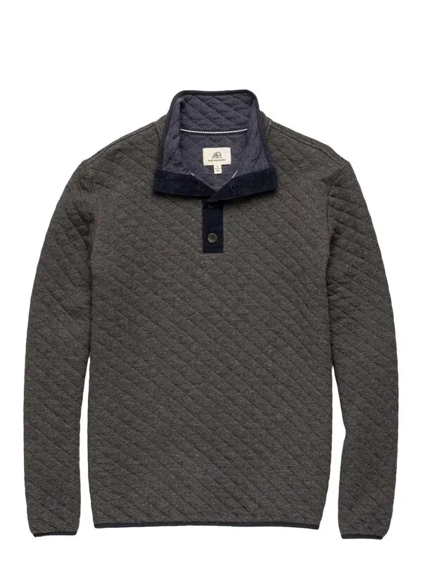 SURFSIDE SUPPLY CO. Ken Quilted Pullover - Charcoal Heather